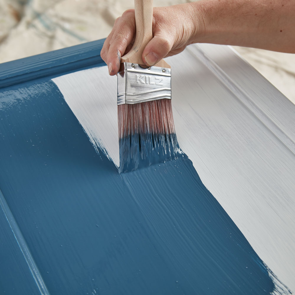 Modern Blue Farmhouse Kitchen - The Perfect Finish Blog by KILZ®